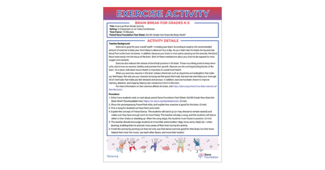 Exercise, Grades K-5 - Dana Foundation