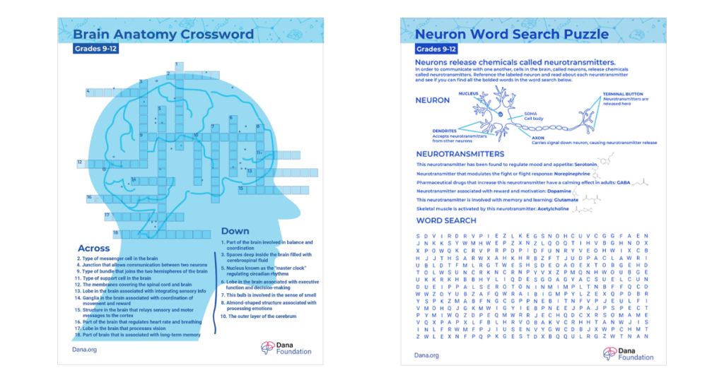 Puzzles for Kids Grades 9-12 - Dana Foundation