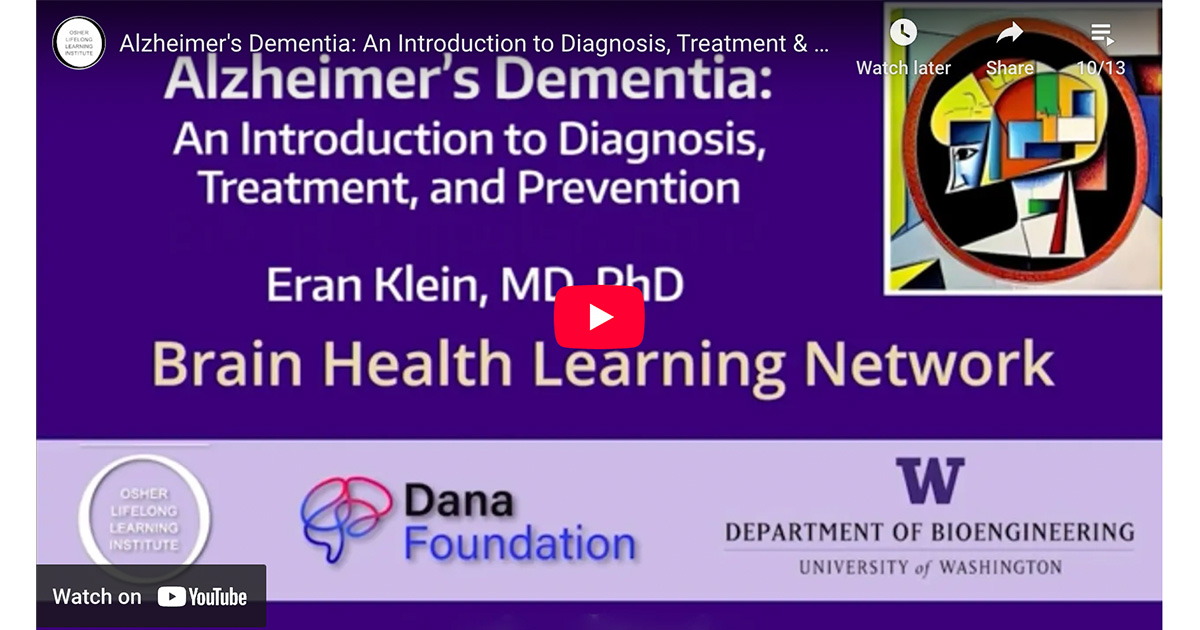 Alzheimer's Dementia: An Introduction to Diagnosis, Treatment ...
